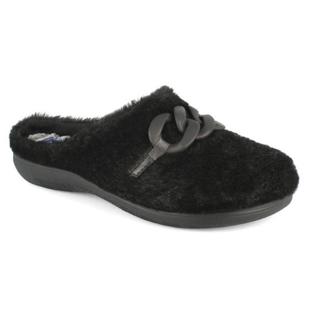 Inblu Pantofole Ciabatte Rock con Catena da Donna Art. EC-88 NERO